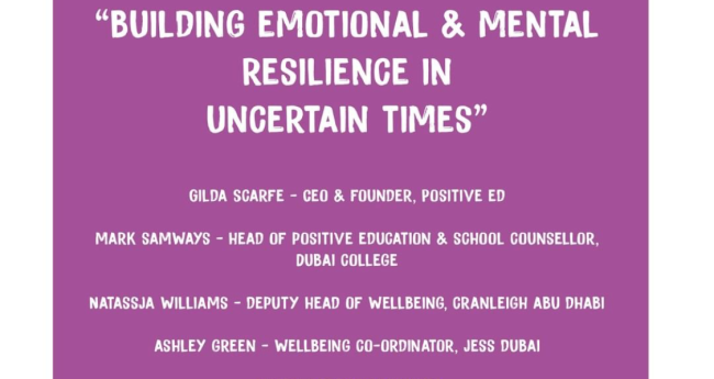 GESS Education to run webinar dedicated to mental resilience and wellbeing on 12 May | COTTM 2024